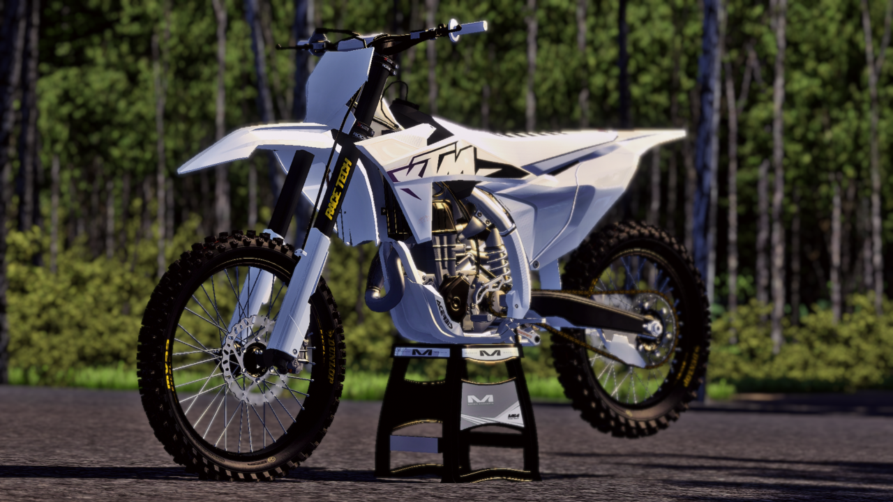 KTM 450SXF WHITE AND GOLD PAINTS – MXB-Mods.com
