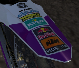 Purple RedBull KTM (Works for all OEM KTM’s) Factory Rider # Included ...