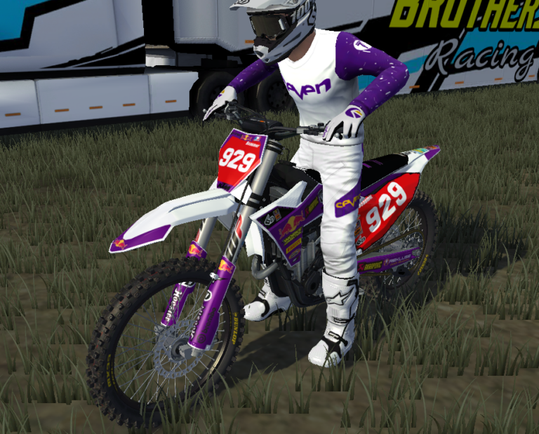 Purple RedBull KTM (Works for all OEM KTM’s) Factory Rider # Included ...