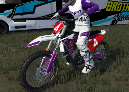 Purple RedBull KTM (Works for all OEM KTM’s) Factory Rider # Included ...