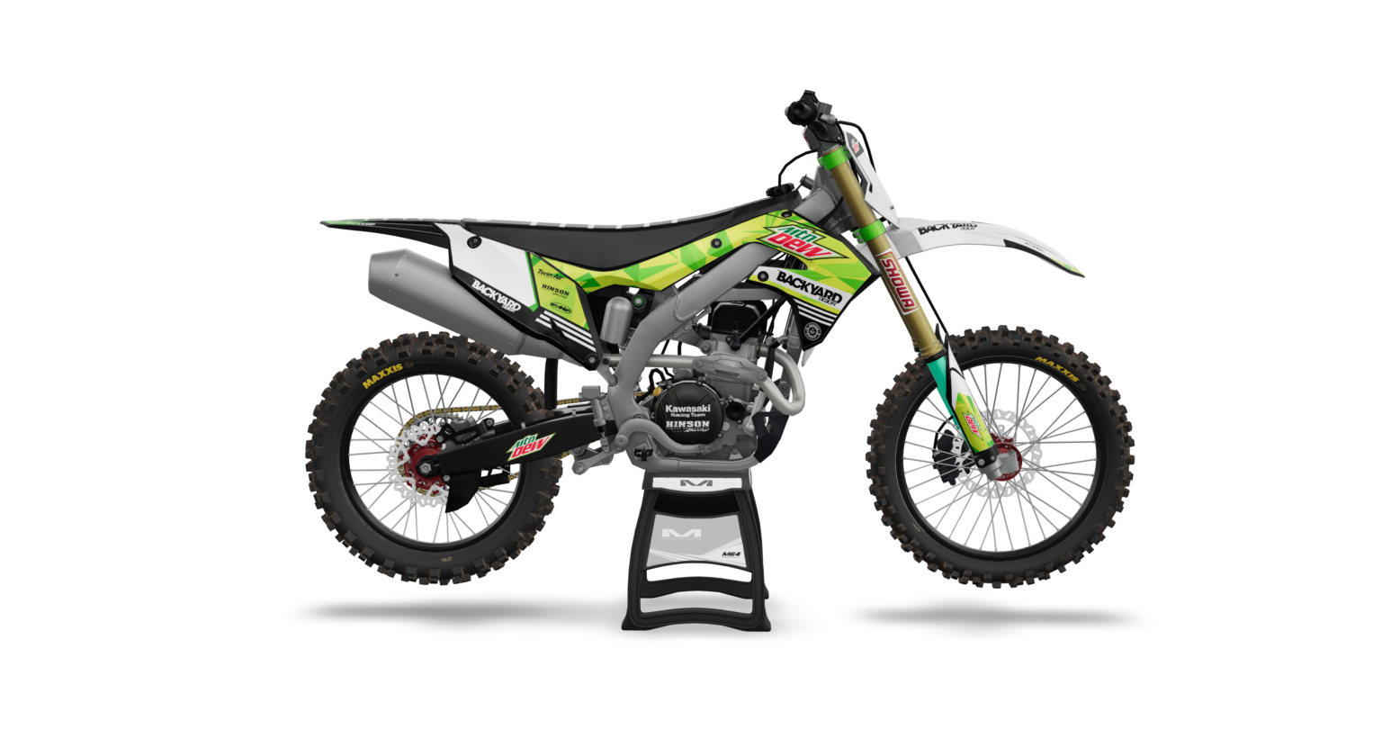 BACKYARD DESIGN MOUNTAIN DEW KAWASAKI – MXB-Mods.com