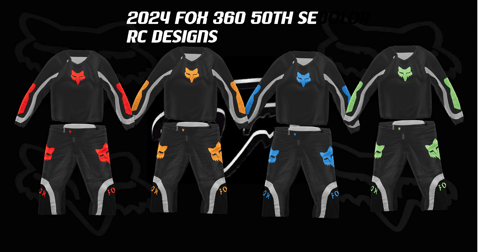 2024 FOX 360 50TH SE + 3 CUSTOM COLOURWAYS – MXB-Mods.com