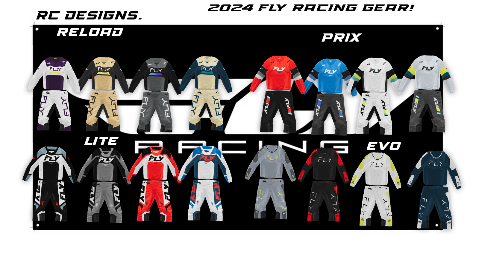 2024 FLY GEAR EVO/RELOAD/PRIX/LITE – MXB-Mods.com