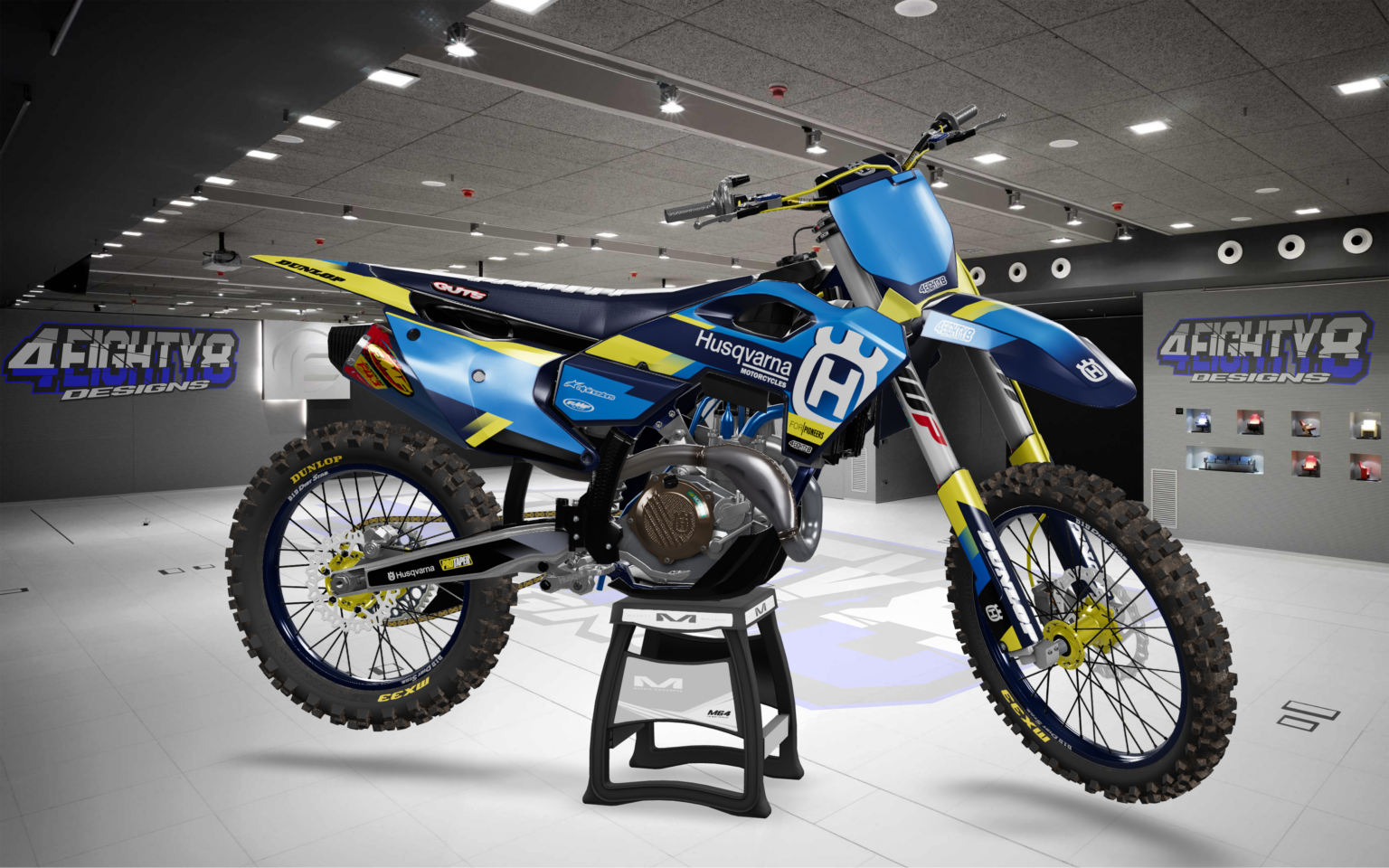 “ZOOM Blue” Husky FC Gfx Kit – MXB-Mods.com