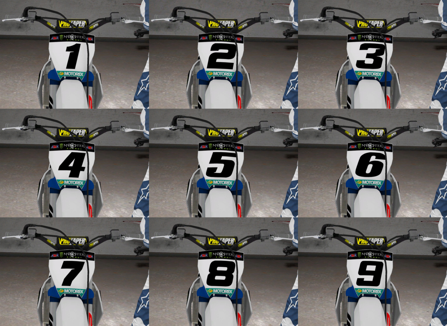 AMA PRO SINGLE DIGITS FONTS – MXB-Mods.com