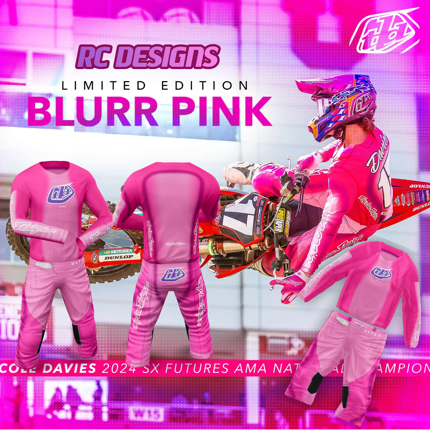 2024 TLD SE ULTRA BLURR PINK – MXB-Mods.com