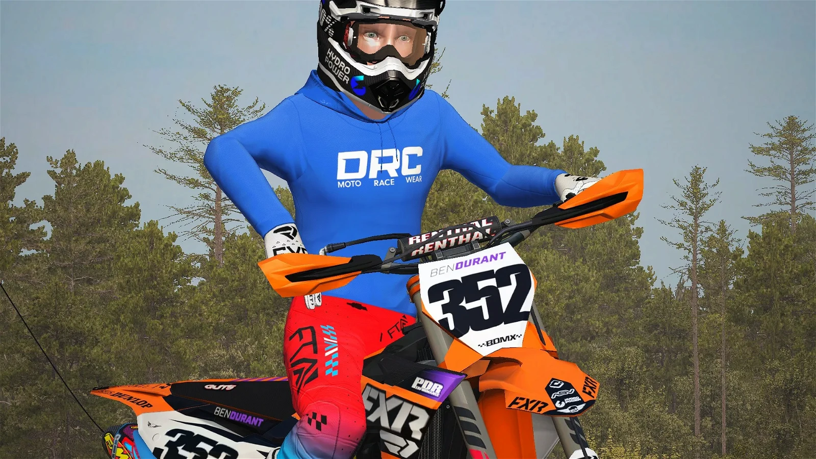 DRC Racer Hoodie Blue – MXB-Mods.com