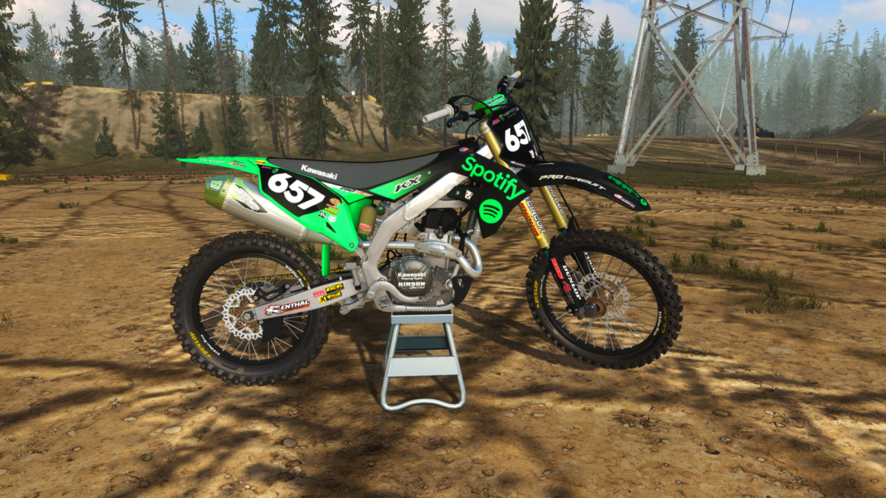 Spotify KX 250 with Full Fox Gear Set & Helmet – MXB-Mods.com