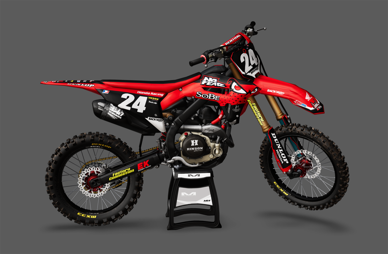 23 CRF Josh Grant BYD No Fear SoBe Replica – MXB-Mods.com