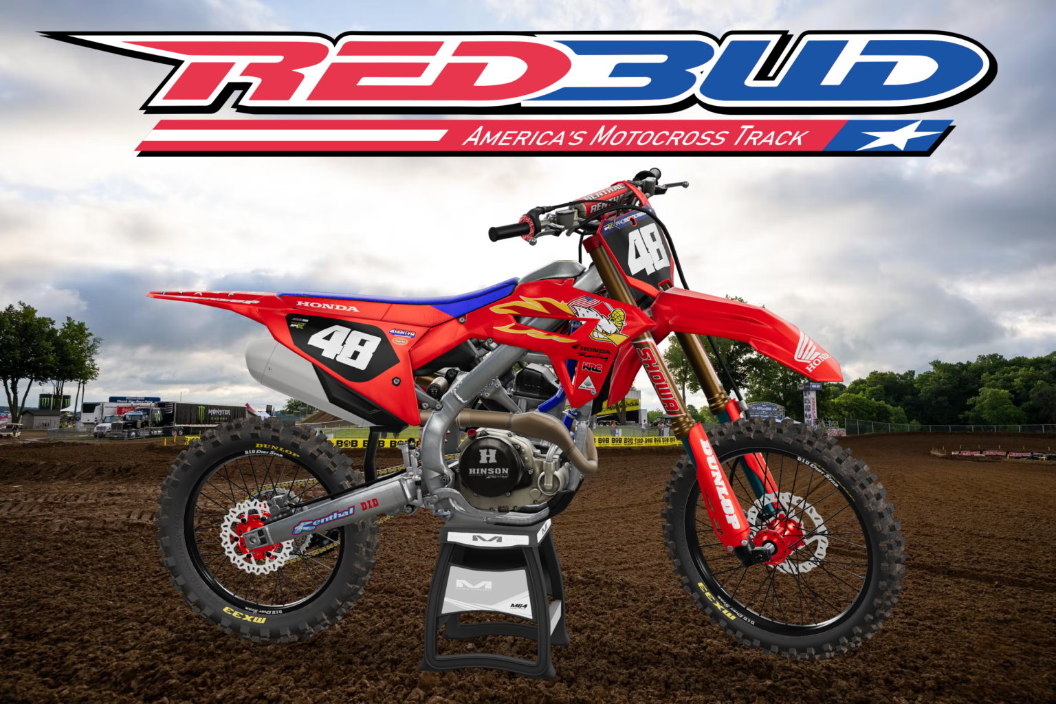 2024 RedBud HRC Honda Replica GFX – MXB-Mods.com