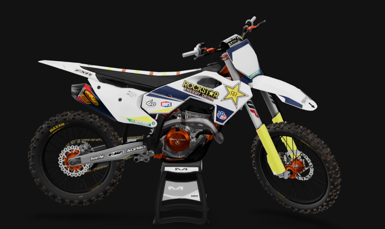 SKE DESIGNS x Orange Custom Rockstar Energy Husqvarna – MXB-Mods.com