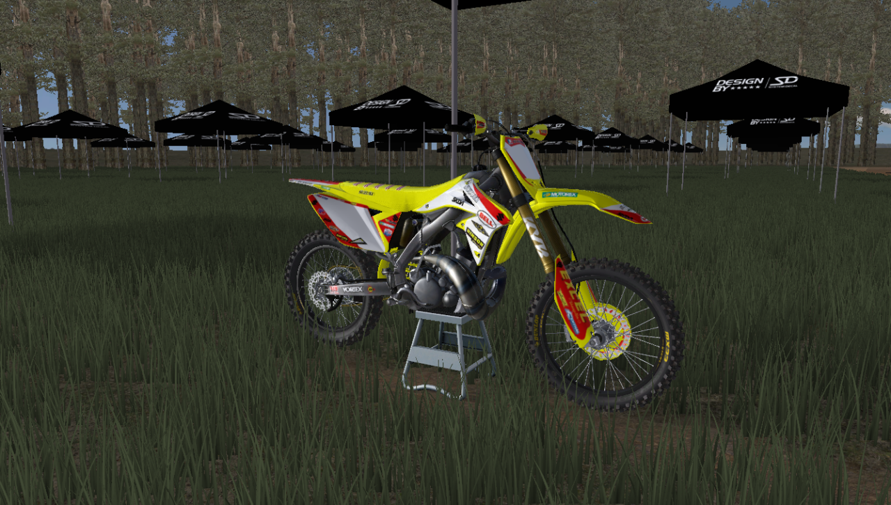 Red & White Graphics e10 RM250 3X PSD’s included – MXB-Mods.com