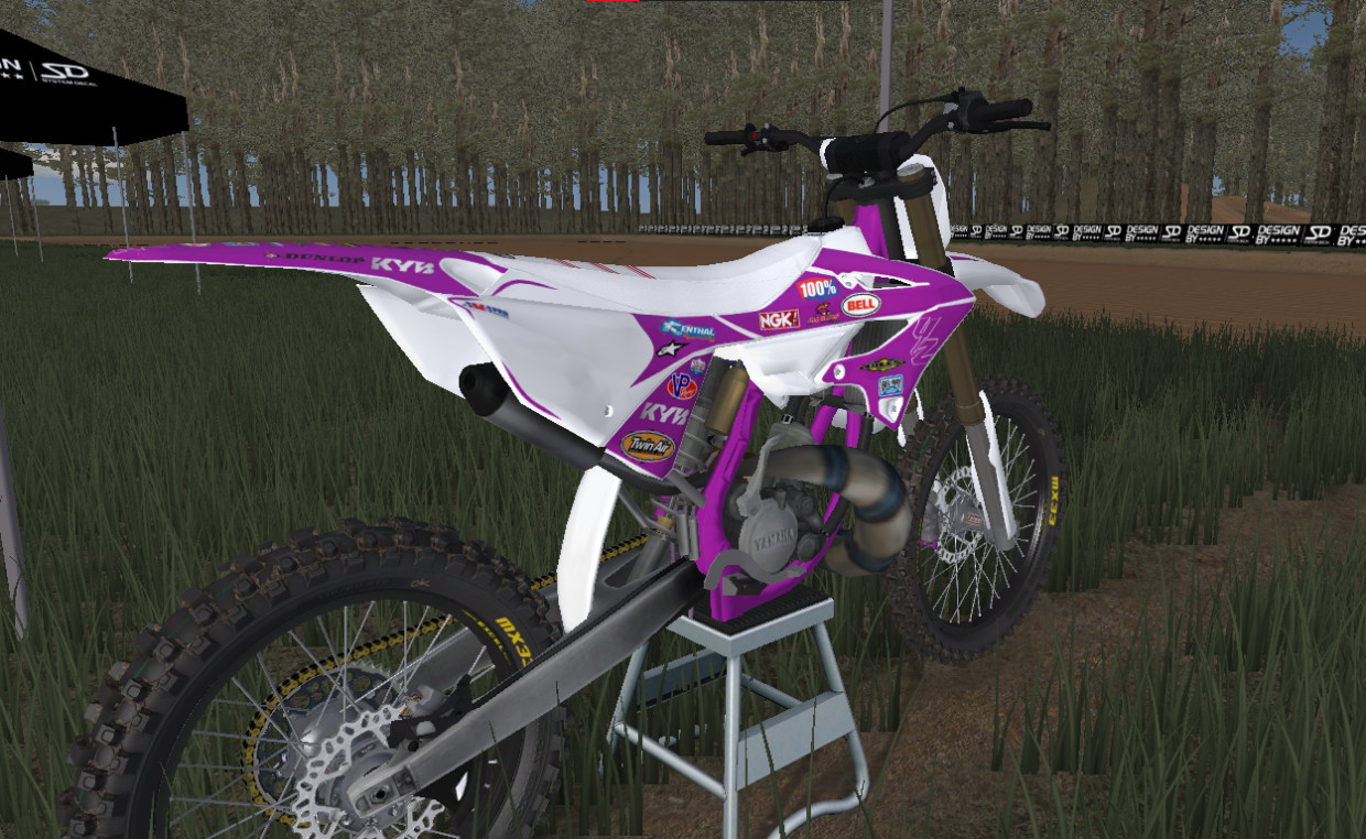 Pink & White OEM YZ – MXB-Mods.com