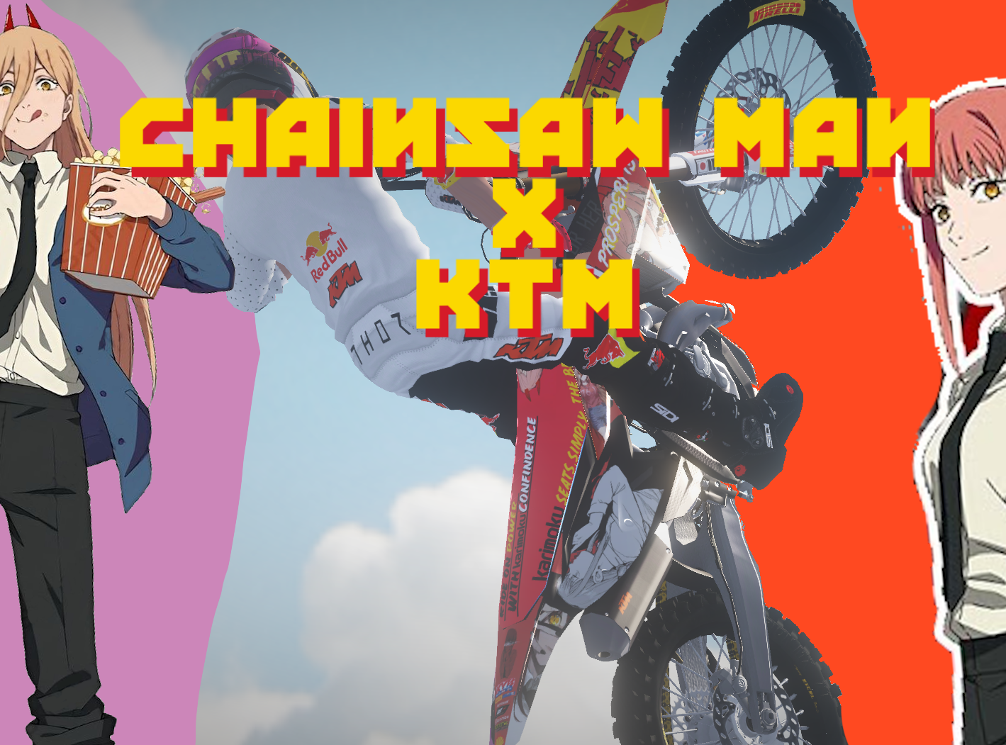 CHAINSAW MAN POWER & MAKIMA KTM 450 – MXB-Mods.com