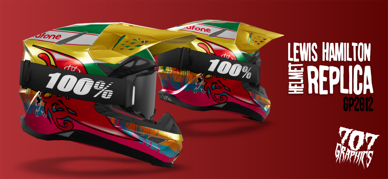Lewis Hamilton Helmet Replica - SM10 – MXB-Mods.com