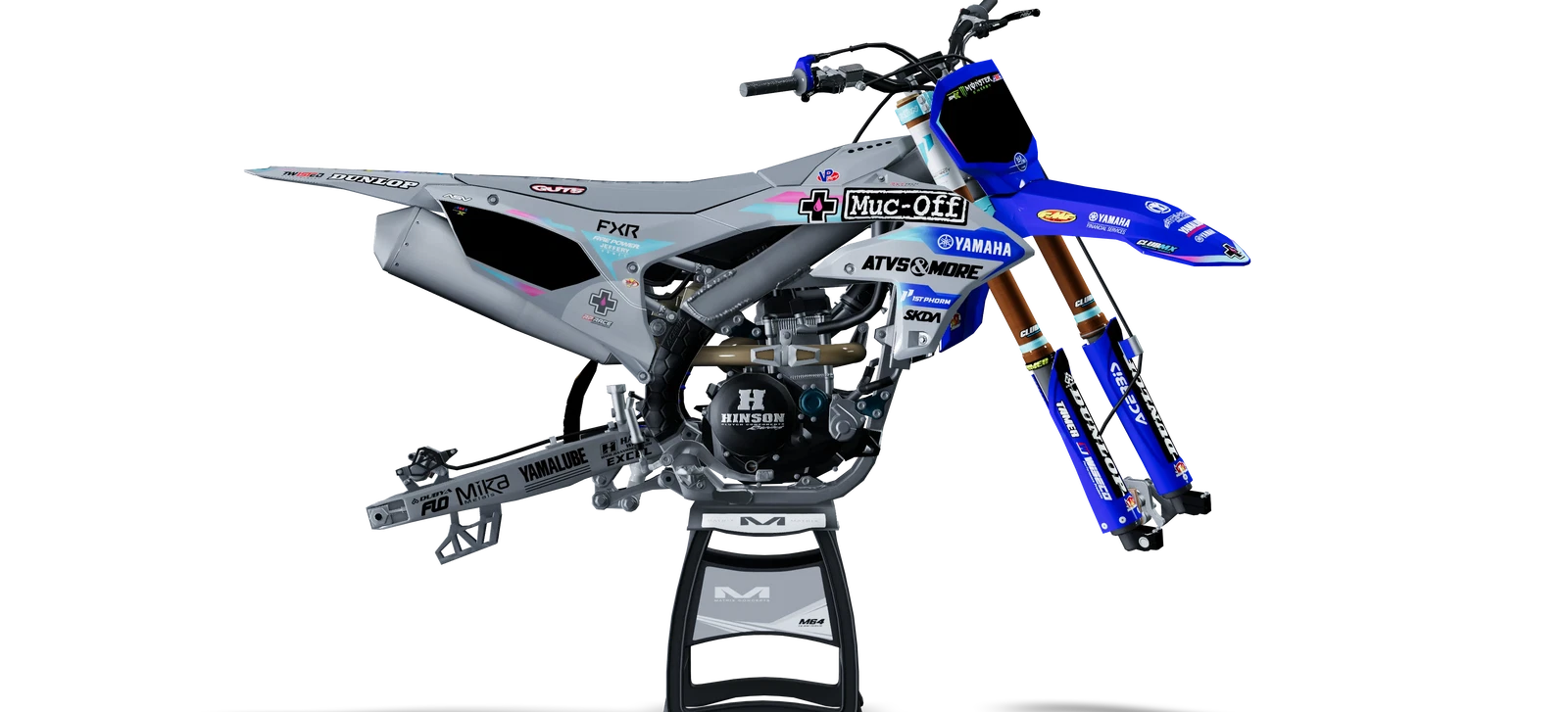 YAMAHA YZF CLUBMX WHITE & GREY 2025 – MXB-Mods.com