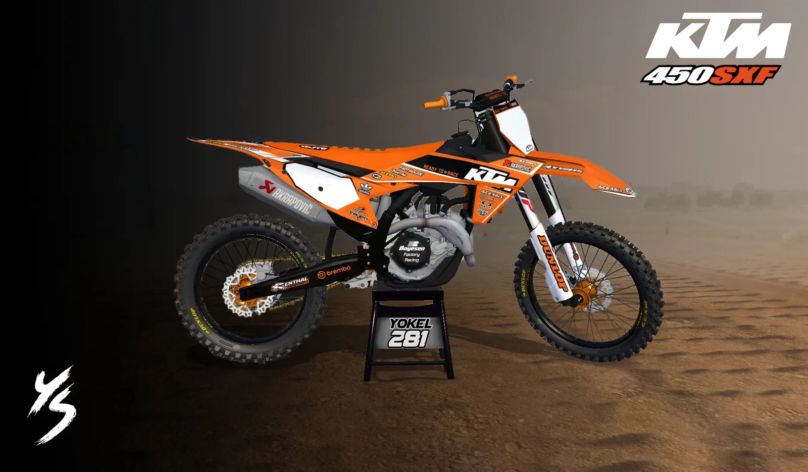 KTM 450 SX-F Fantasy Livery (PUB) – MXB-Mods.com
