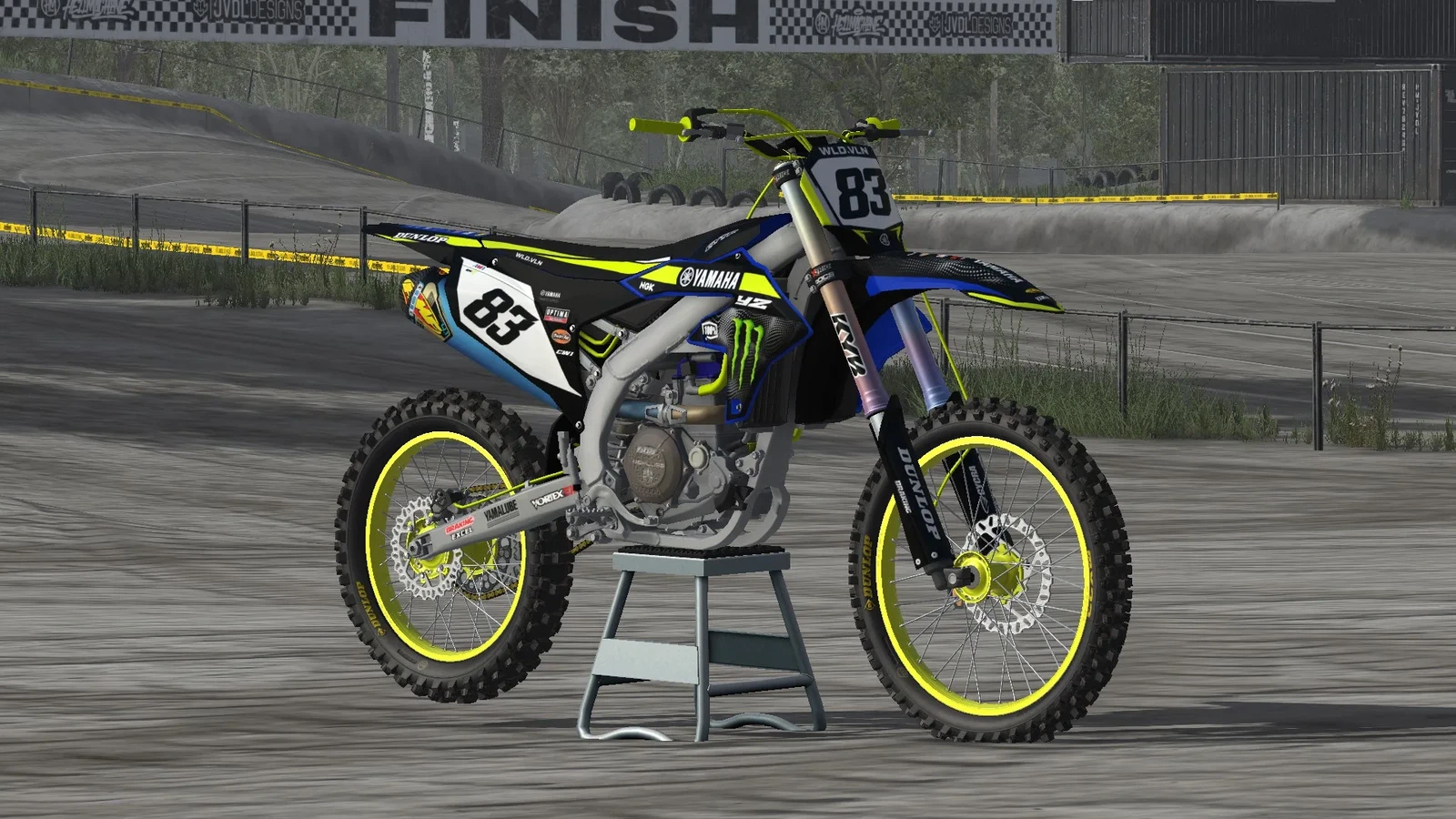 WLD #83 - YZ450 BLUE/YELLOW – MXB-Mods.com
