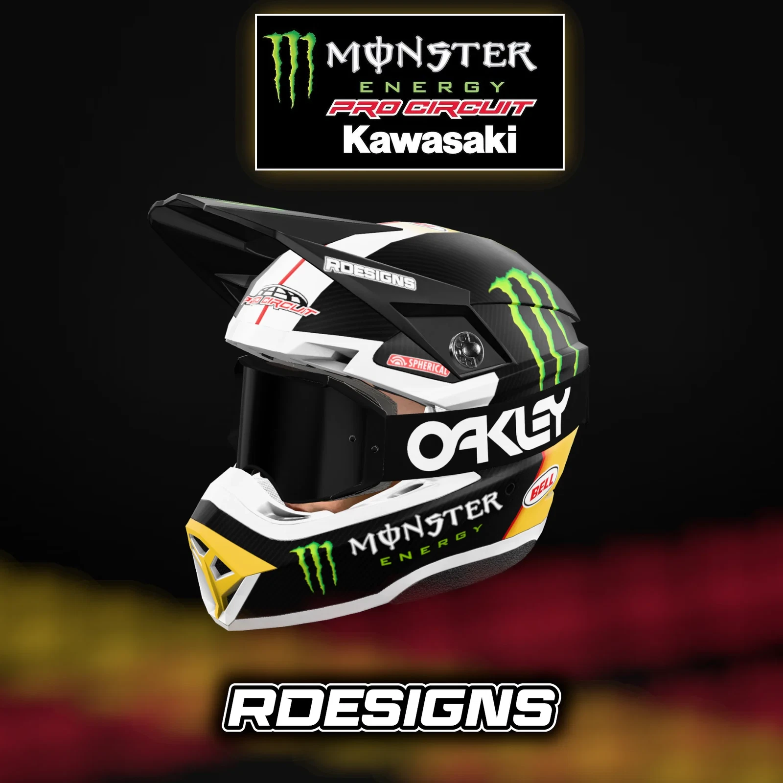 PC Kawi Pala Bell Moto 10 Helmet - 1:1 Replica – MXB-Mods.com