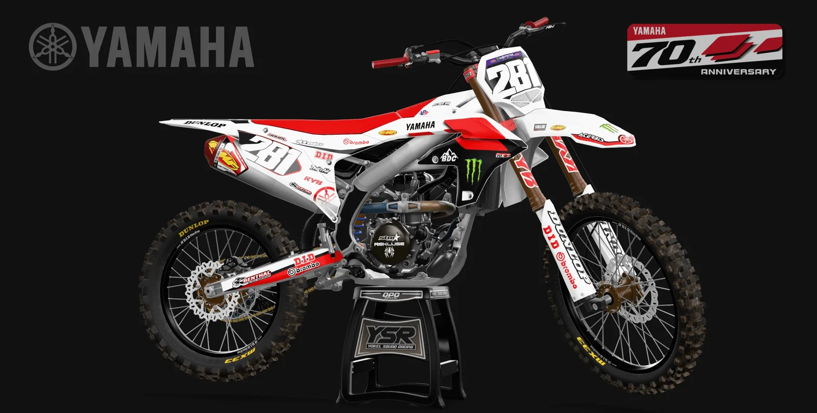 Yamaha YZ250F 70th Ann. Livery – MXB-Mods.com