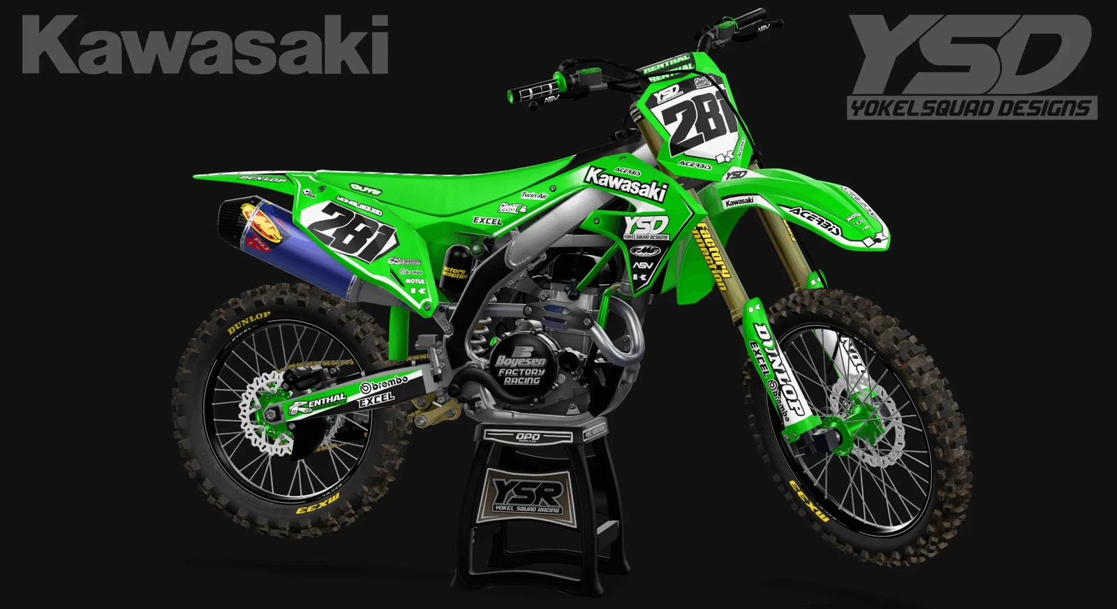 2023 KX450F YSD Race Livery – MXB-Mods.com