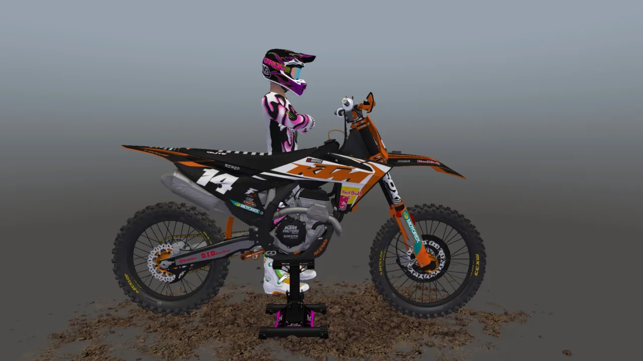 FLOW Orange KTM sxf 250 – MXB-Mods.com