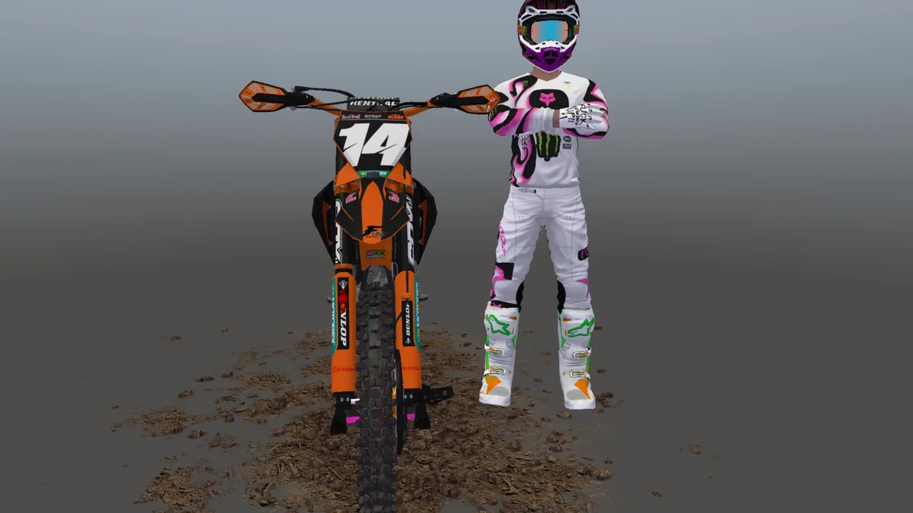 FLOW Orange KTM sxf 250 – MXB-Mods.com