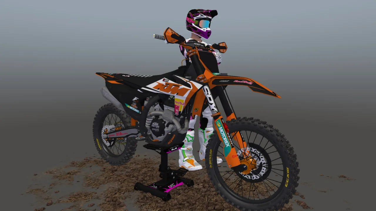 FLOW Orange KTM sxf 250 – MXB-Mods.com