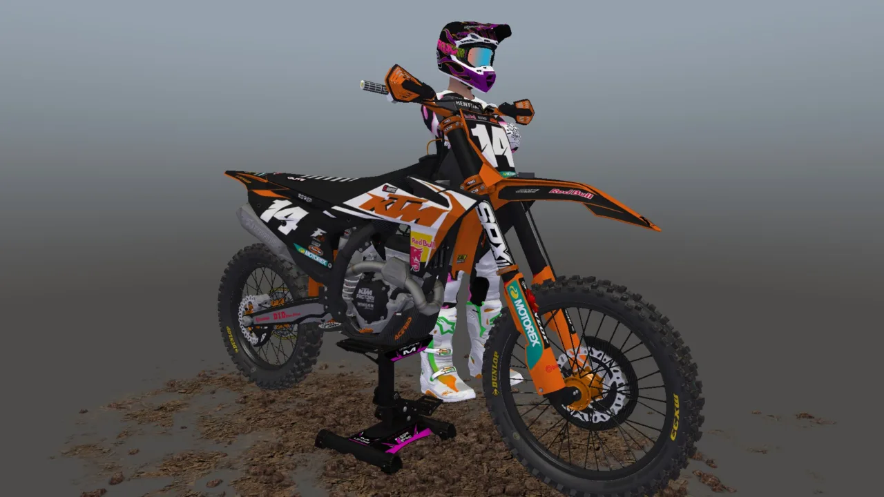 FLOW Orange KTM sxf 250 – MXB-Mods.com