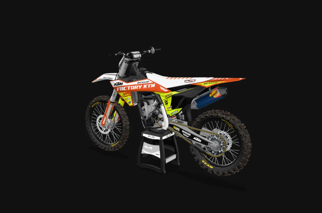 2023 FLO-YELLOW KTM 250SX-F – MXB-Mods.com