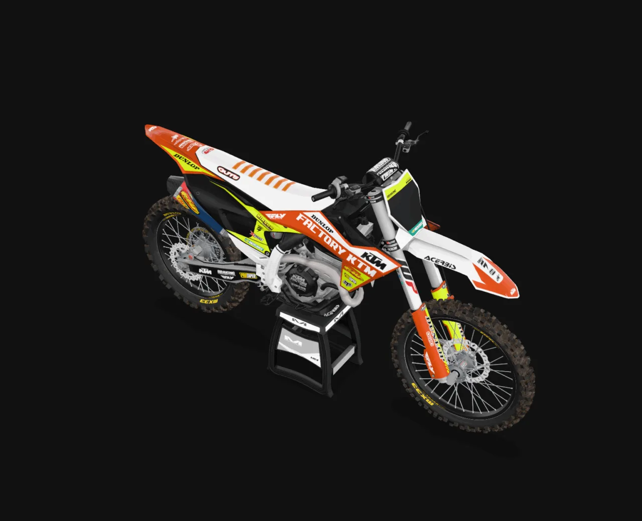 2023 FLO-YELLOW KTM 250SX-F – MXB-Mods.com