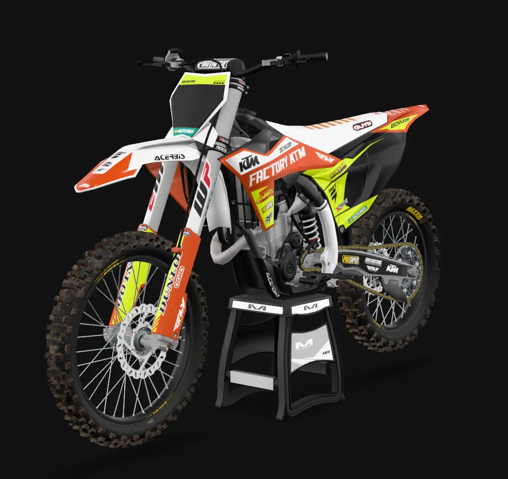 2023 FLO-YELLOW KTM 250SX-F – MXB-Mods.com