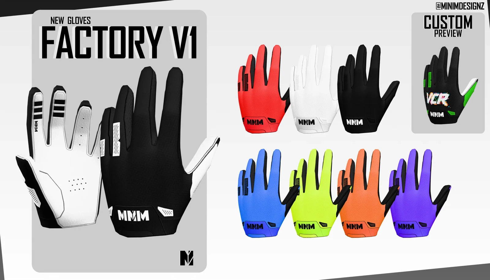 MINIM - Factory V1 Glove Collection – MXB-Mods.com