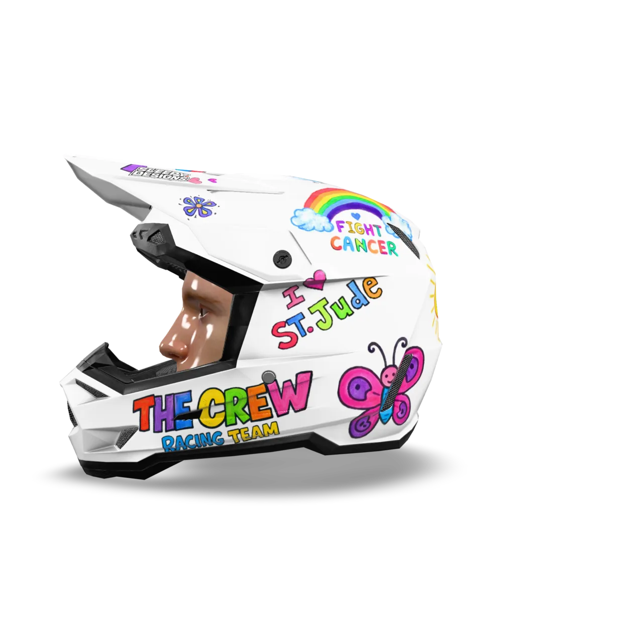 6 HELMET TCR x ST. JUDE – MXB-Mods.com